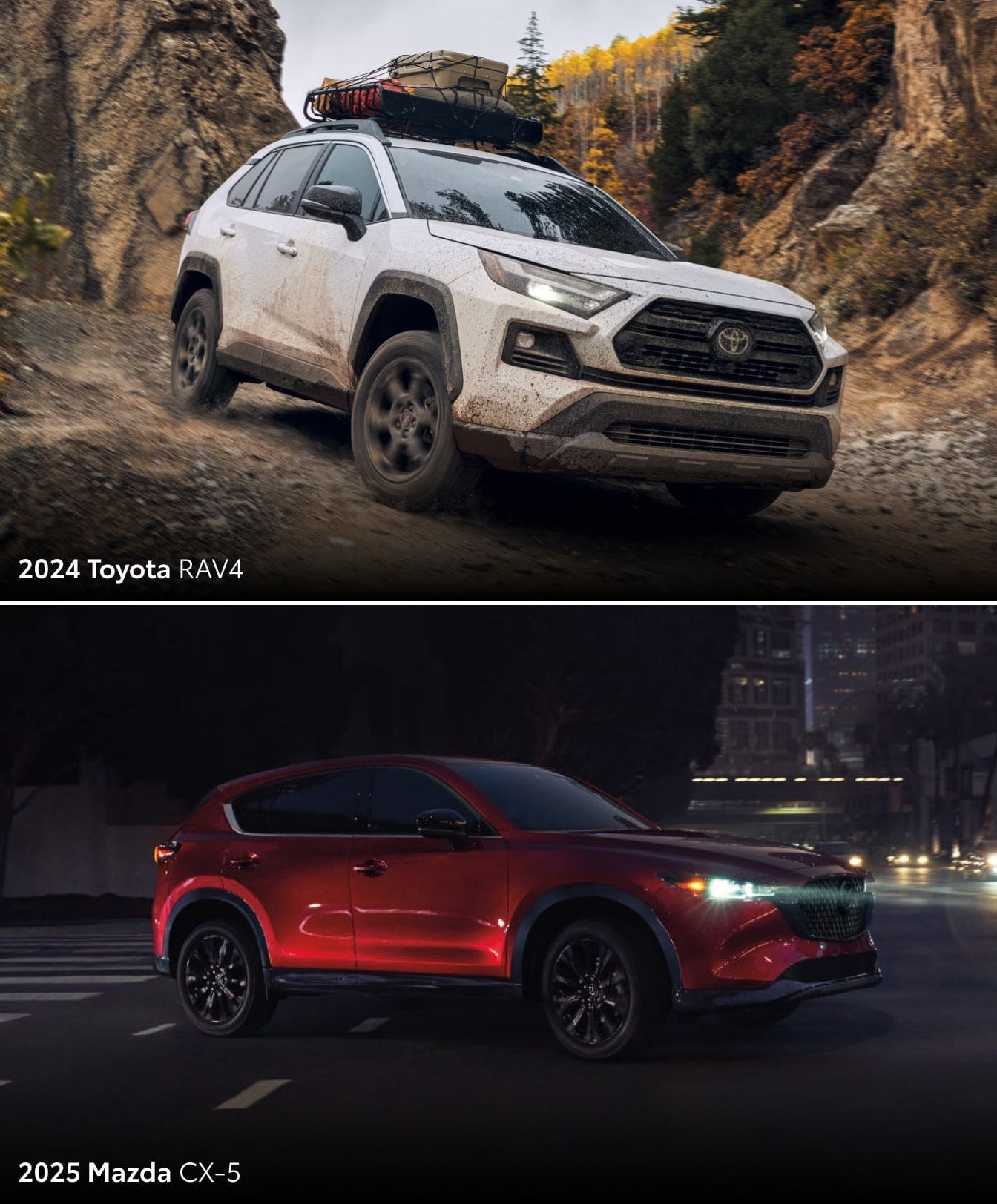 Toyota RAV4 Vs. Mazda CX-5: Comparing Features & Specs