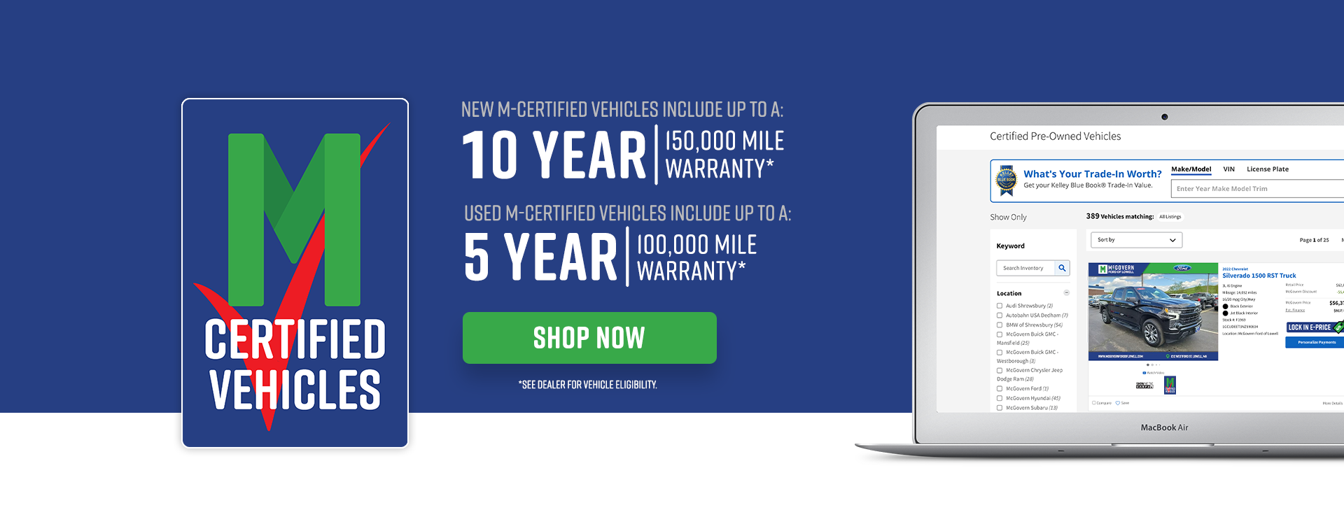 About the McGovern Certified Warranty in Lowell, MA