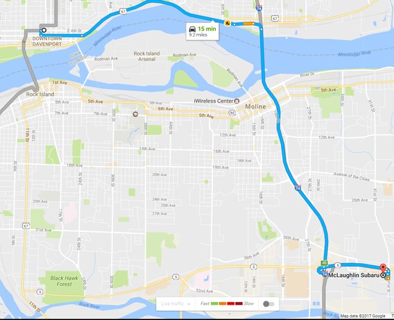 Rock Island Arsenal Map
