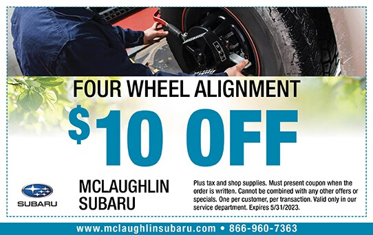 Subaru Service Coupons in Moline, IL | McLaughlin Subaru