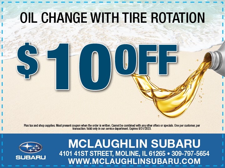 Subaru Service Coupons in Moline, IL | McLaughlin Subaru
