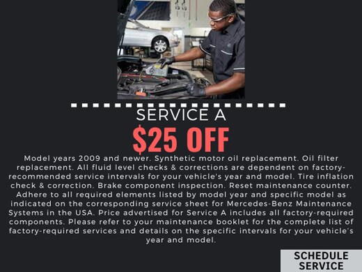 Mercedes benz service specials store