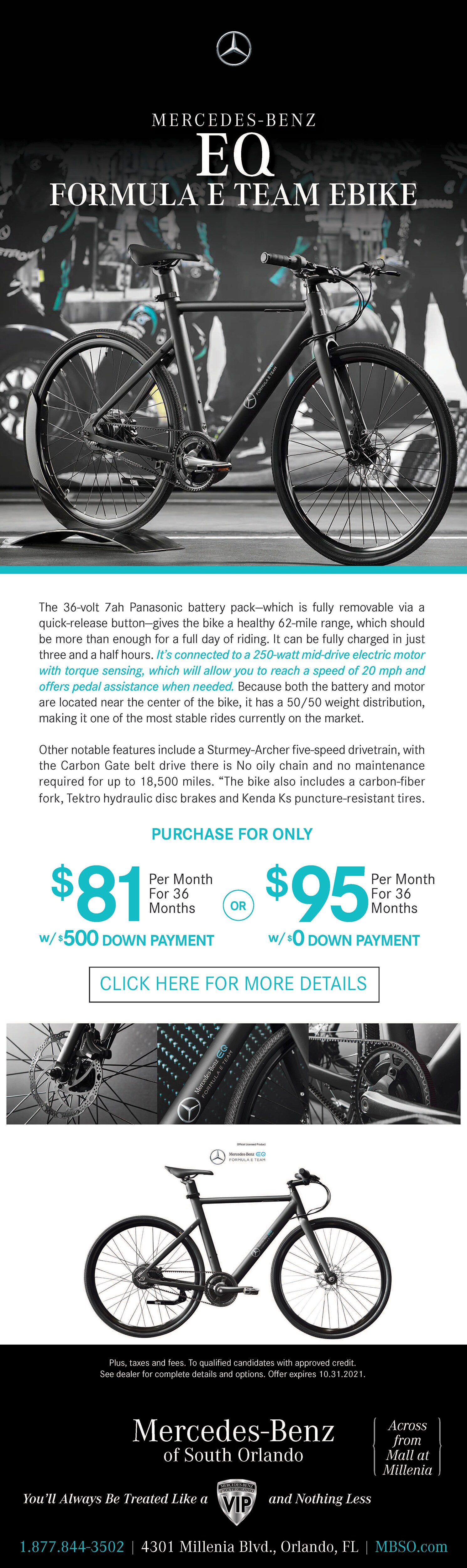 EQ Formula E Team Bike | Mercedes-Benz of South Orlando