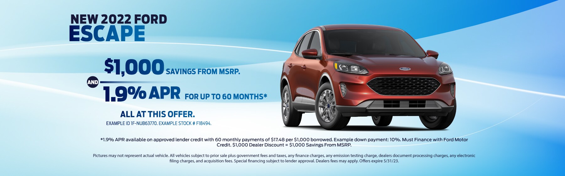 New Vehicle Specials | Hilltop Ford