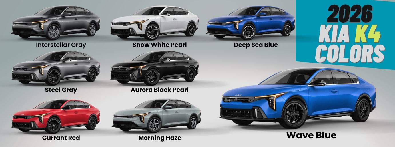 2026 Kia K4 Colors - Exterior & Interior Color Combinations