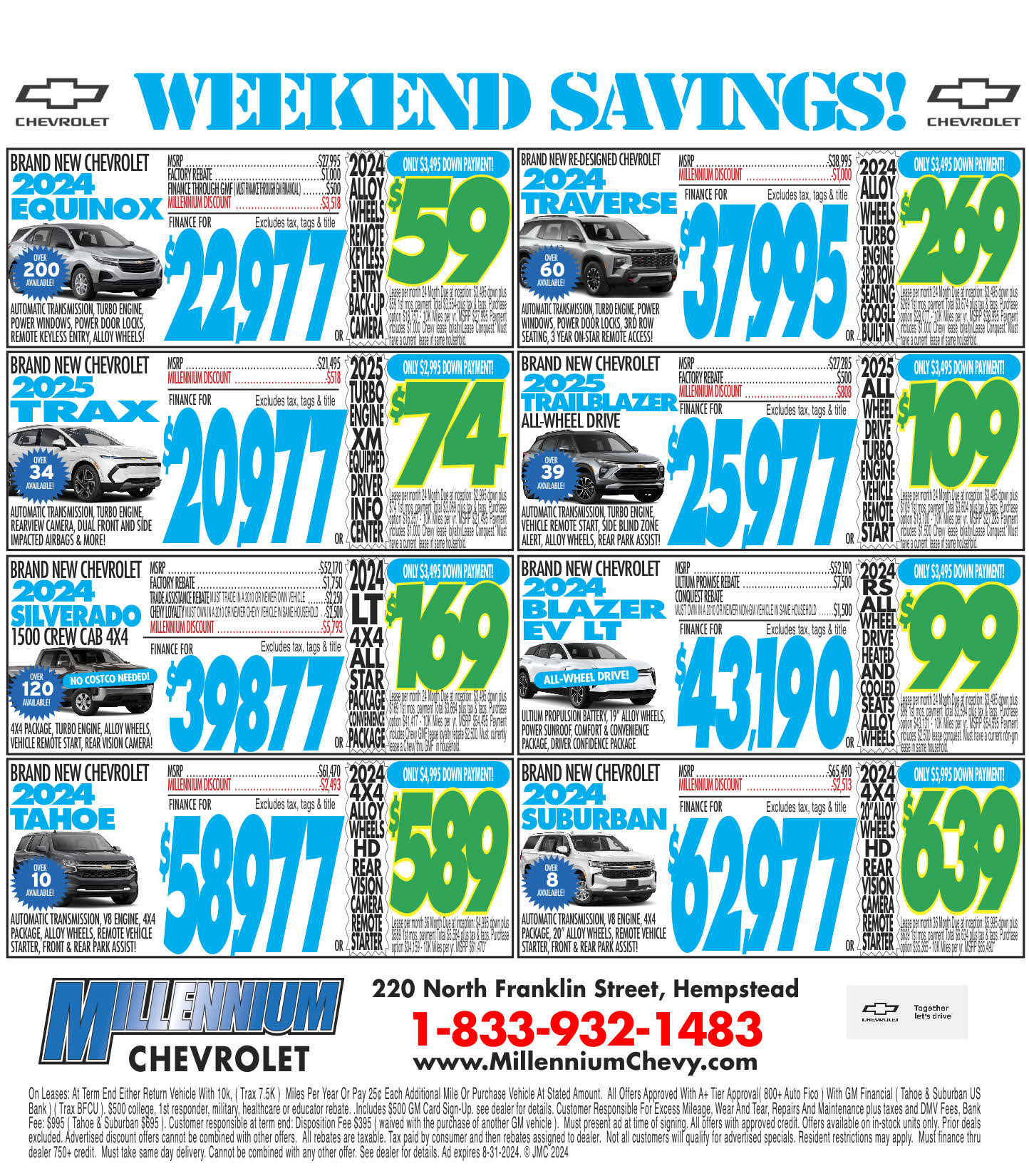 This Weeks Specials | Millennium Chevrolet
