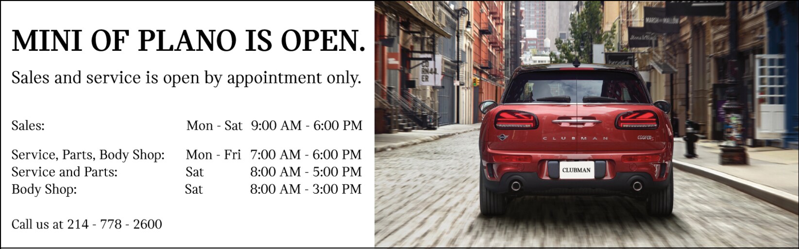 MINI of Plano | New MINI Dealership in Plano, TX