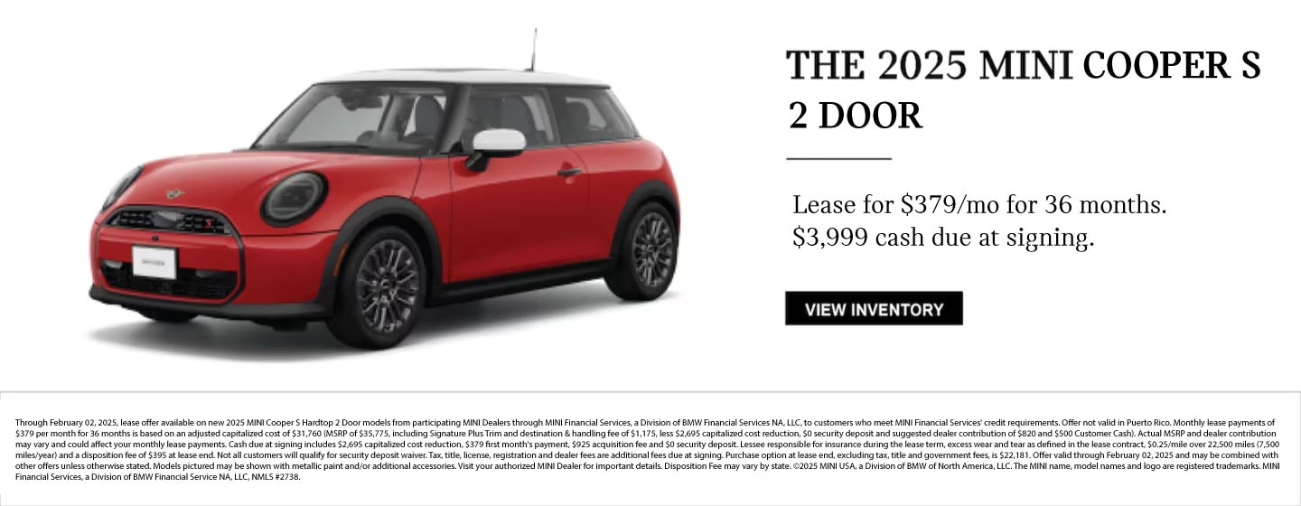 2025-2026 MINI Cooper Lease Specials in St. Louis, MO | MINI of St. Louis