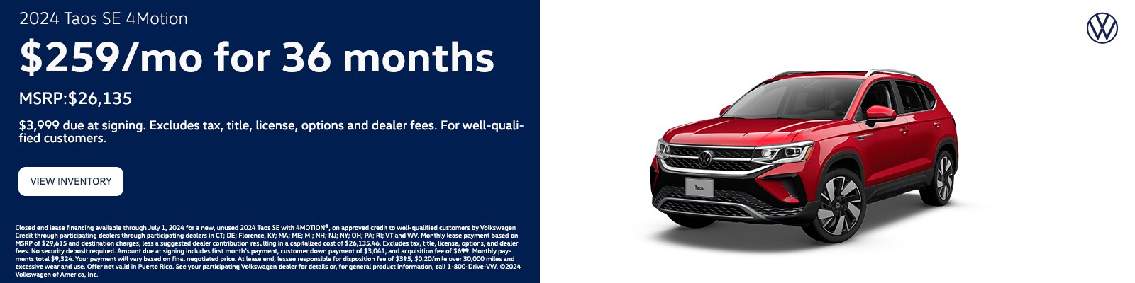 New Vehicle Specials | Mitchell Volkswagen