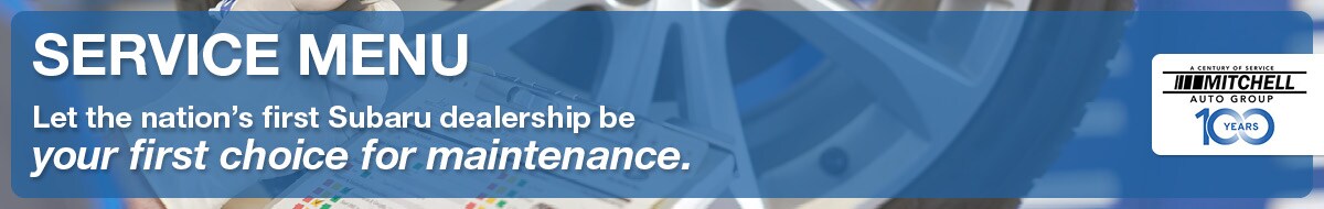 Service Pricing Menu | Mitchell Subaru | Canton, CT Subaru Service Center
