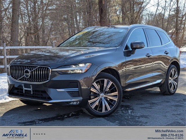 Certified 2022 Volvo XC60 B6 AWD Inscription For Sale near Hartford Mitchell Volvo Simsbury CT Dealer of New Certified Used Volvo Parts Service