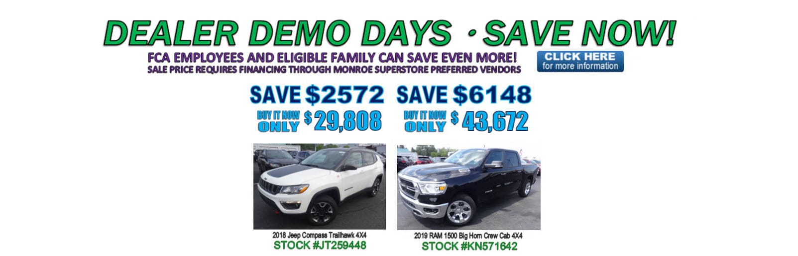 Monroe Dodge Chrysler Jeep RAM Superstore | Dealership Serving Toledo, OH