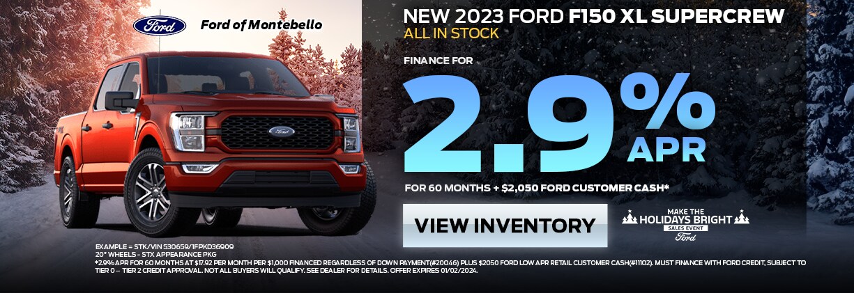 Ford New Car Lease & Finance Specials | New Car Specials Montebello