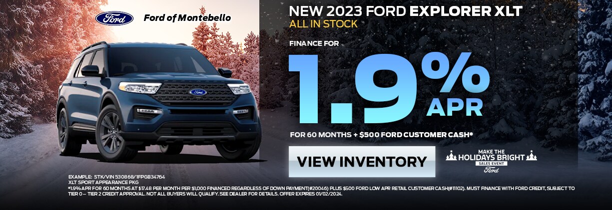 Ford New Car Lease & Finance Specials | New Car Specials Montebello