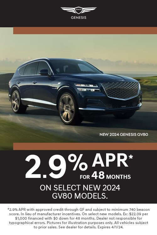 Genesis lease specials West Palm Beach Napleton's Genesis dealership