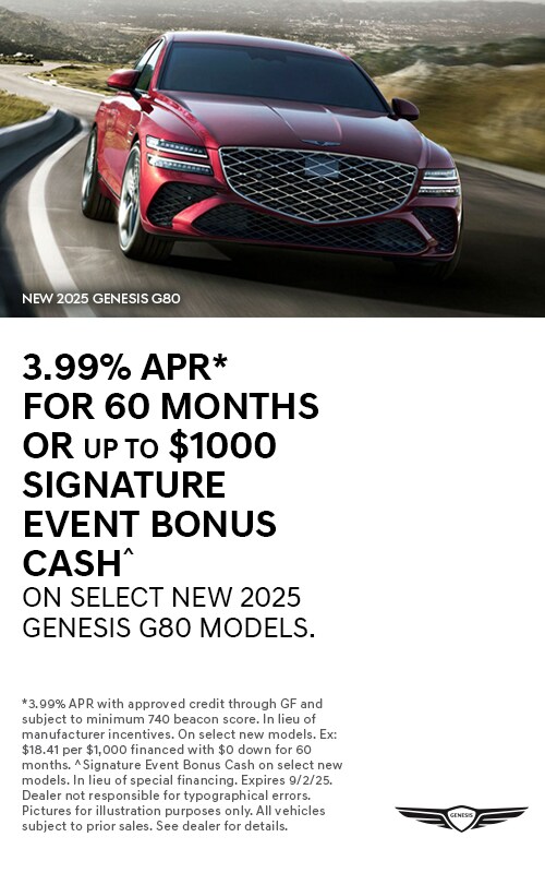 Genesis lease specials West Palm Beach Napleton's Genesis dealership