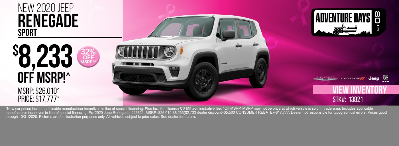 View New Vehicle Specials | Napleton's Mid Rivers Chrysler Dodge Jeep RAM