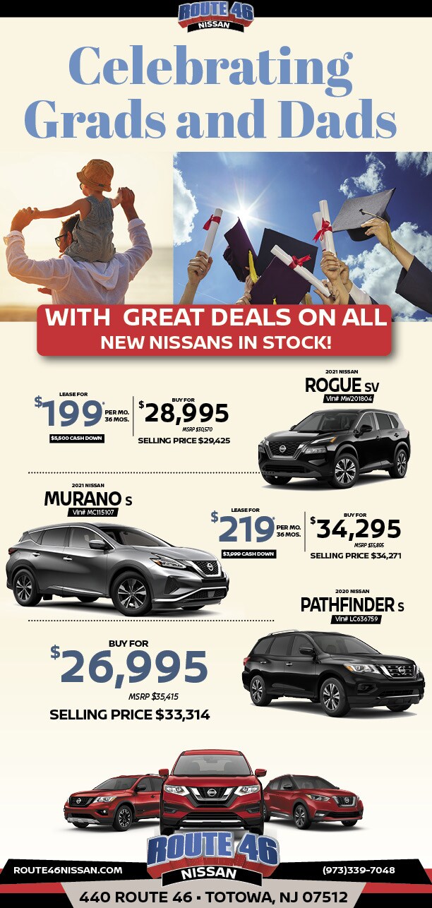 New Nissan Specials & Lease Deals Totowa NJ | Route 46 Nissan