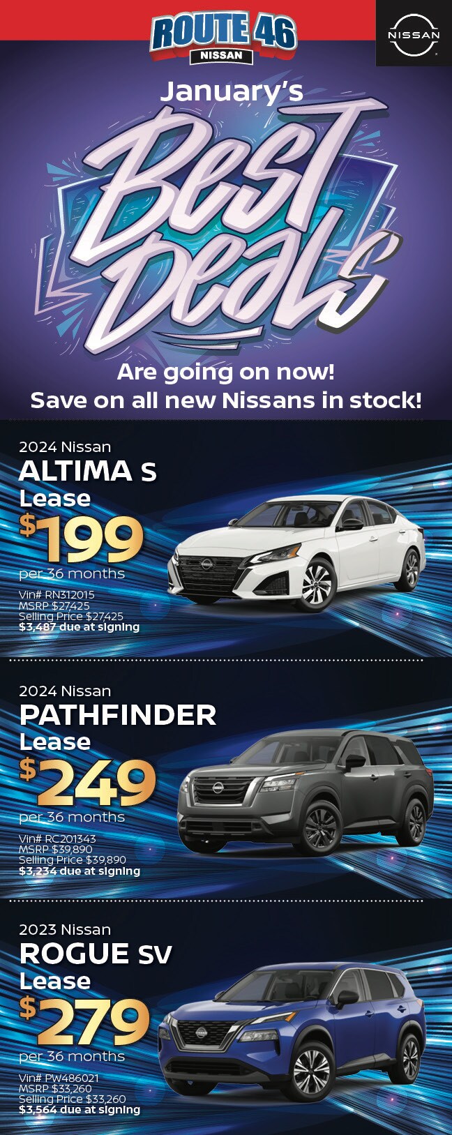 New Nissan Specials & Lease Deals Totowa NJ | Route 46 Nissan