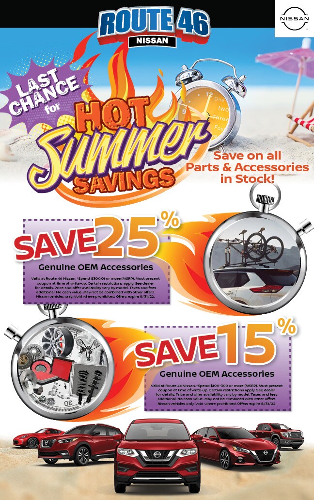 Nissan Parts Specials & Discounts | Route 46 Nissan