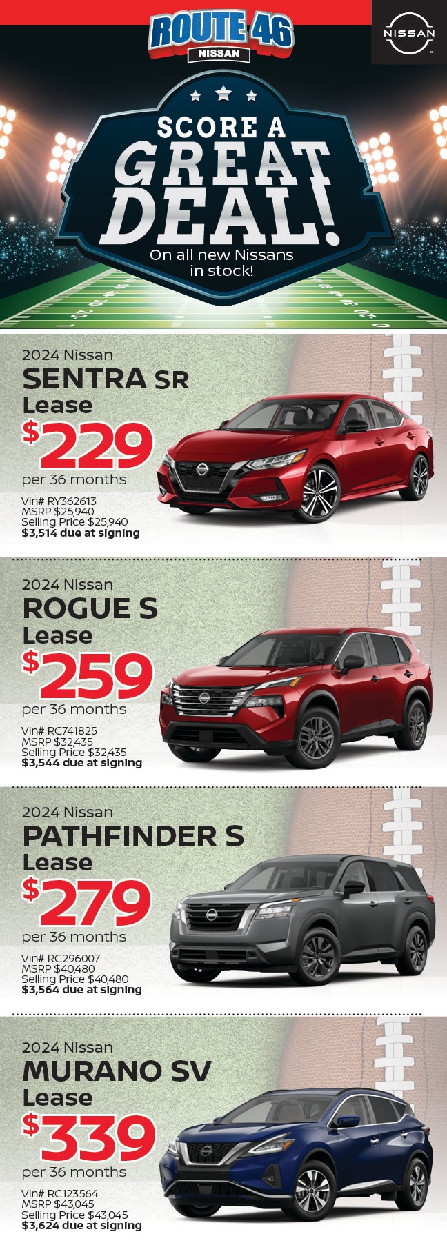 New Nissan Specials & Lease Deals Totowa NJ | Route 46 Nissan