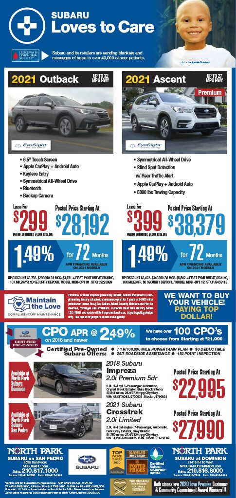 New Subaru Specials | Subaru Dealership near Seguin, TX