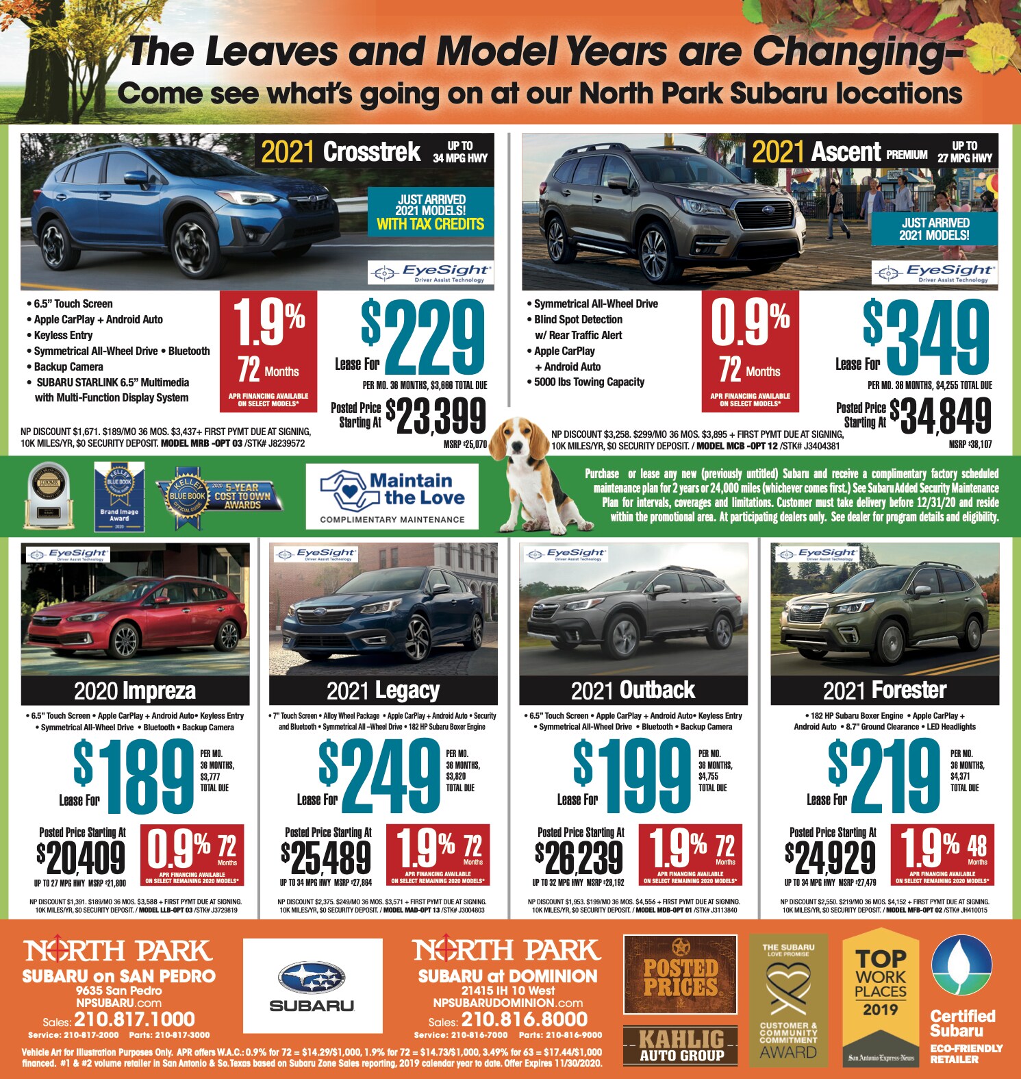 New Subaru Specials | Subaru Dealership near Seguin, TX