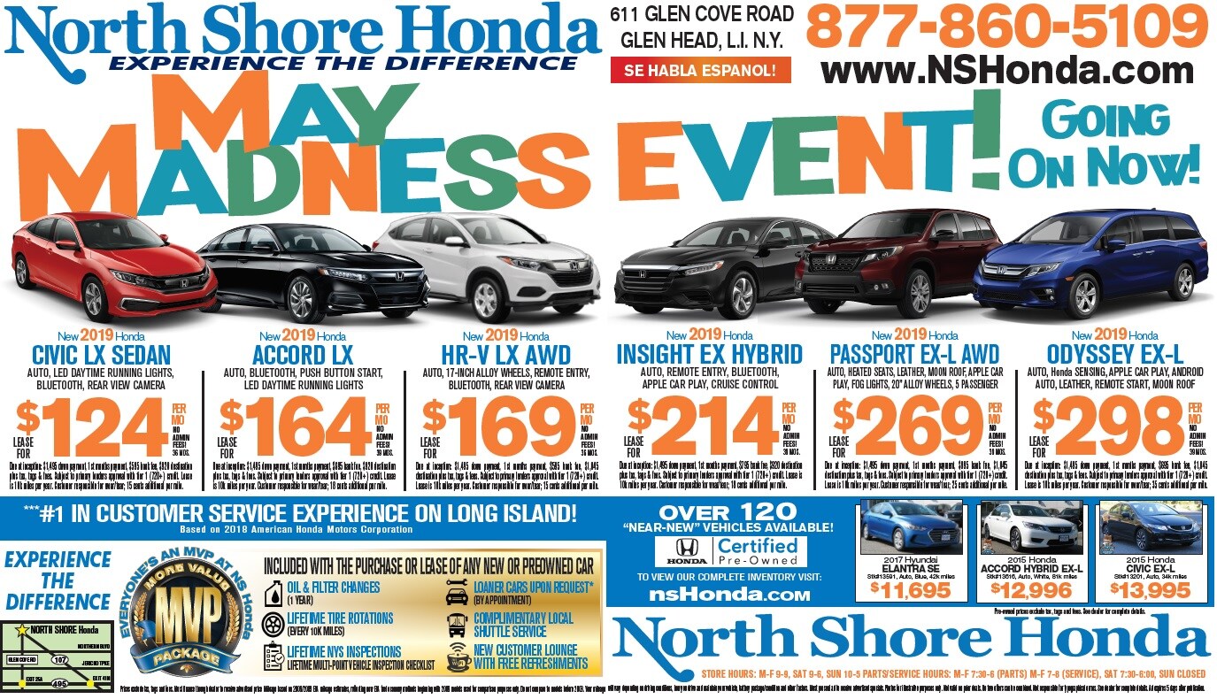 North Shore Honda Newspaper Ad | Hicksville Area Honda Deals