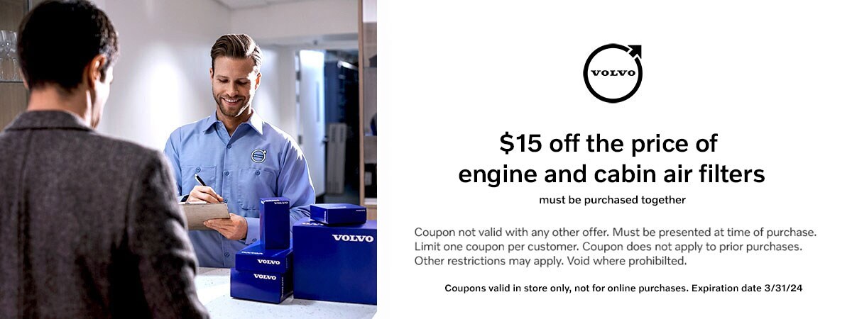Parts Coupons & Specials at Volvo Cars Ontario | Near Riverside, CA
