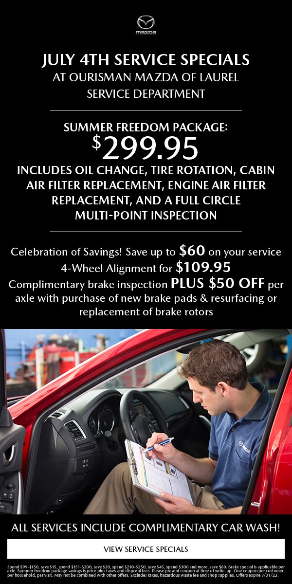 Service Specials | Ourisman Mazda
