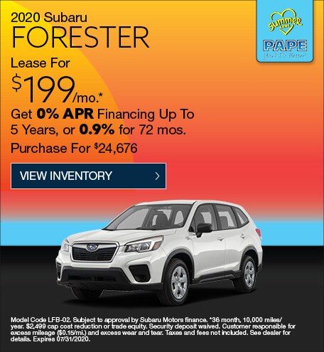 Pape Subaru New Subaru Specials in South Portland, Maine