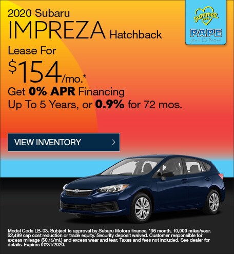 Pape Subaru New Subaru Specials in South Portland, Maine