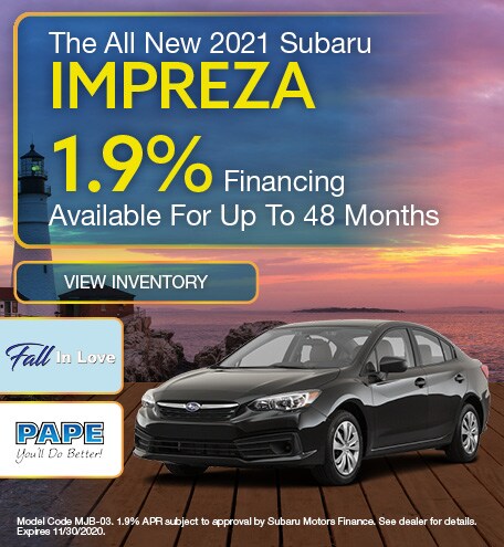 Pape Subaru New Subaru Specials in South Portland, Maine