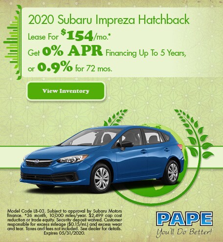 Pape Subaru New Subaru Specials in South Portland, Maine