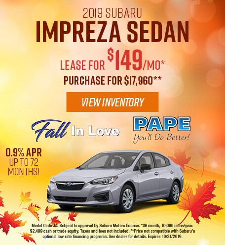 Pape Subaru New Subaru Specials in South Portland, Maine | Pape Subaru