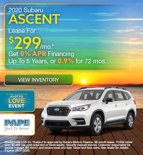 Pape Subaru New Subaru Specials in South Portland, Maine