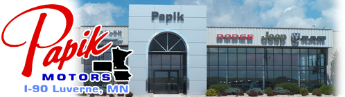 Papik Motors Inc | New Chrysler, Dodge, Jeep, Ram Dealership in Luverne, MN