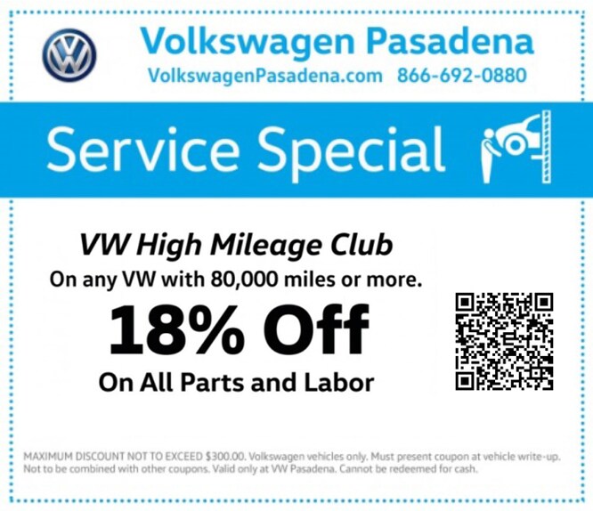 Service Specials near Glendale, CA | Volkswagen Pasadena