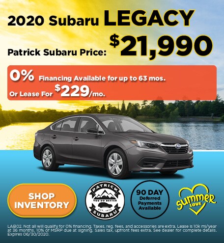 Our Best Vehicle Specials | Patrick Subaru