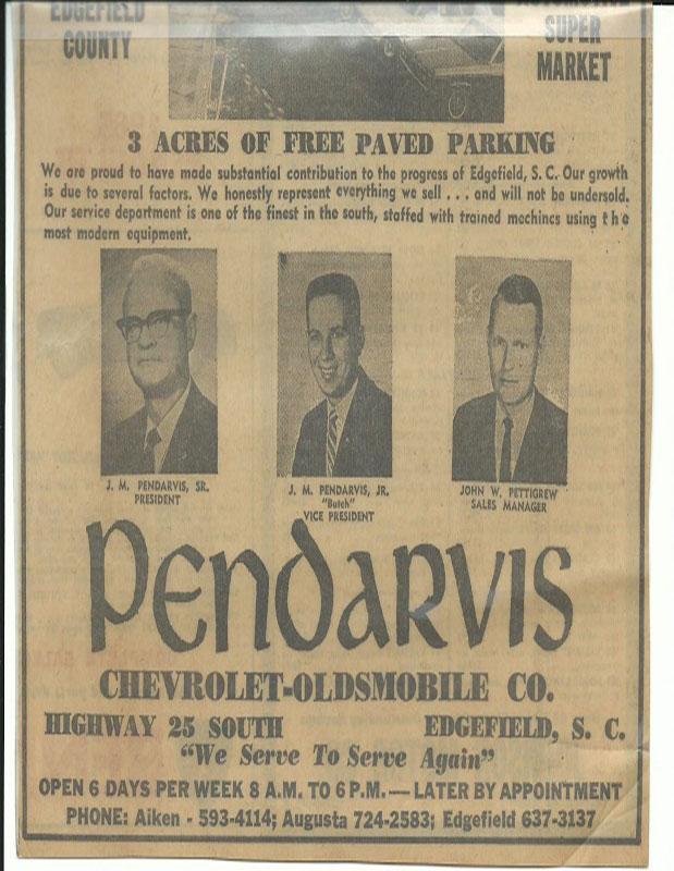 Our History | Pendarvis Chevrolet Company