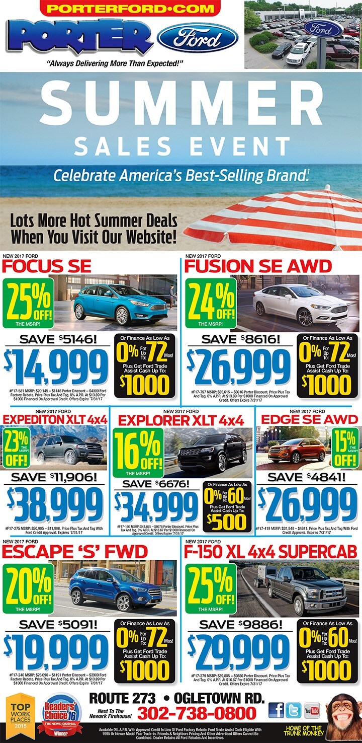Weekly Ford Ad | Ford Specials and Savings near Brookside, DE
