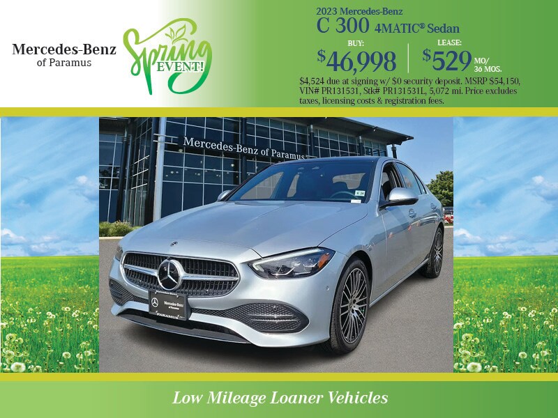 Retired Service Loaner Car Specials | Mercedes-Benz of Paramus