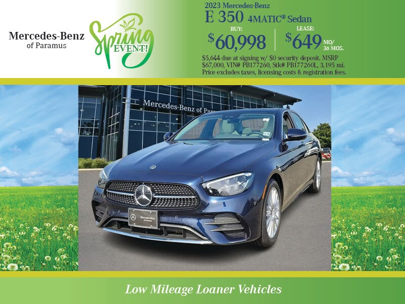 Retired Service Loaner Car Specials | Mercedes-Benz of Paramus
