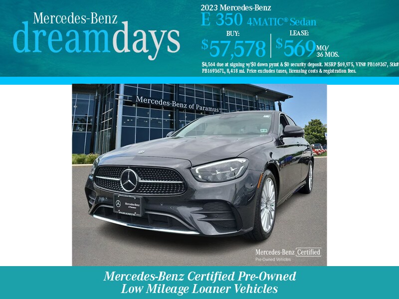 Retired Service Loaner Car Specials | Mercedes-Benz of Paramus