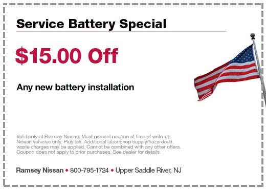 Nissan Service Coupons in NJ | Ramsey Nissan Service Specials NJ