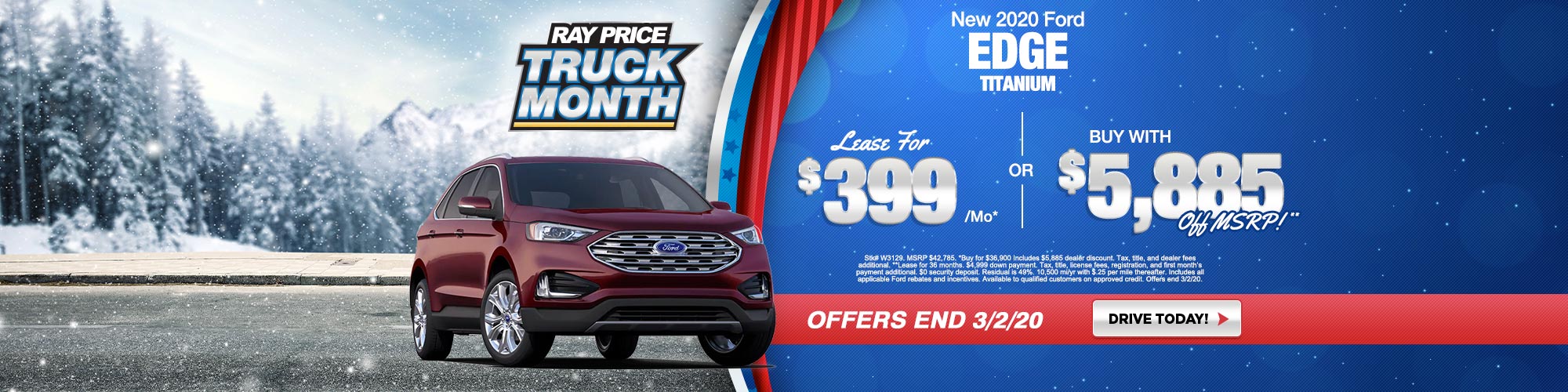 Buy or Lease a 2020 Ford Edge at Ray Price Ford - Mt. Pocono, PA | Ray ...