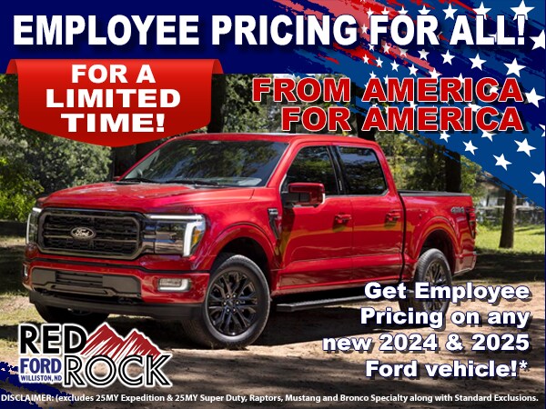 Red Rock Ford, your Williston, ND New & Used Ford Dealer