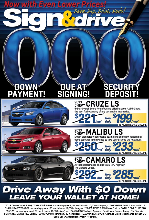 Chevy Sign and Drive Event | Reliable Chevrolet