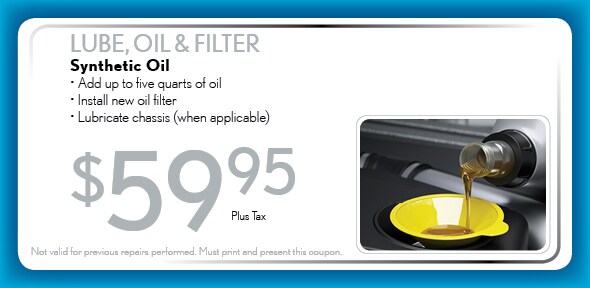 Synthetic Oil Change Coupon | Reliable Subaru