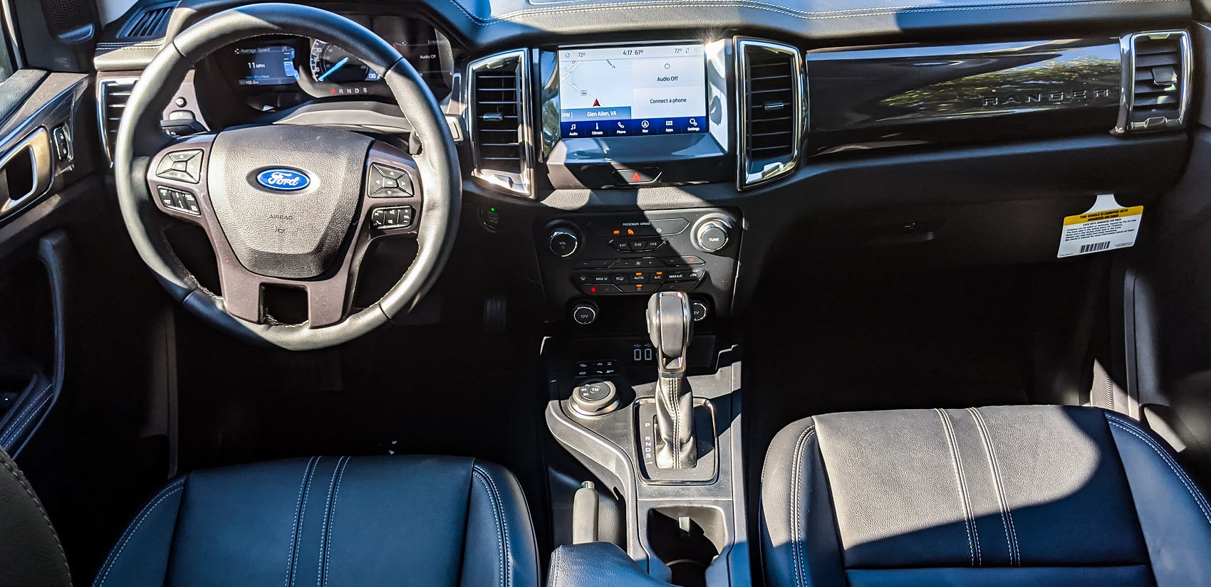 2021 Ford Ranger Interior Glen Allen VA | Richmond Ford West